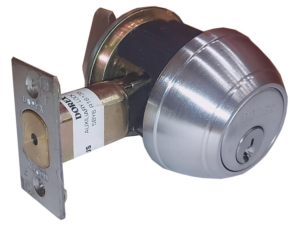 Dorex GX1A51 Single Cylinder Grade One Heavy Duty Deadbolt w/ Schlage ...